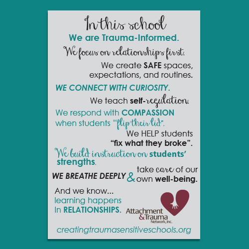 Trauma-Informed Magnet for Schools and Educators | Attachment and ...